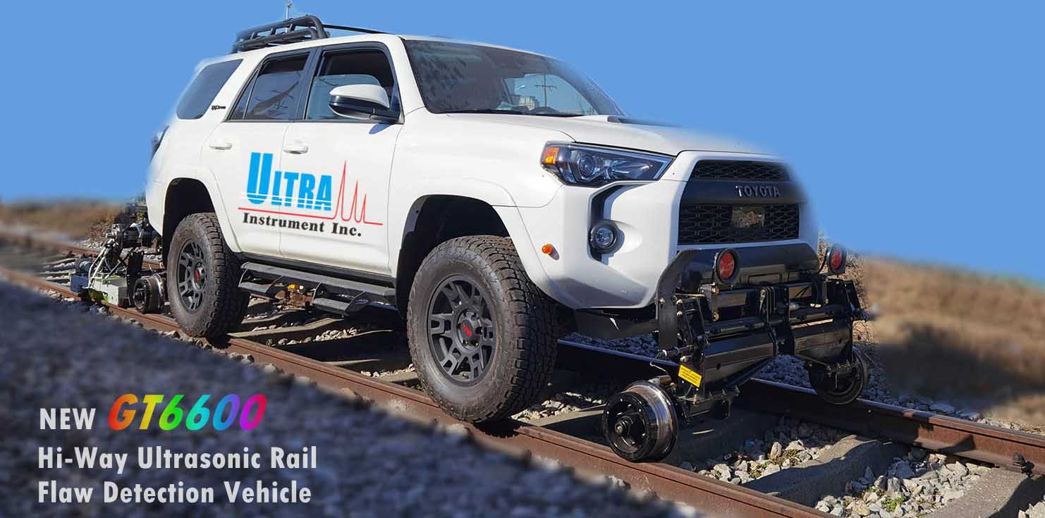 GT6600 hi-rail ultrasonic flaw detection vehicle - Ultra Instrument Inc.
